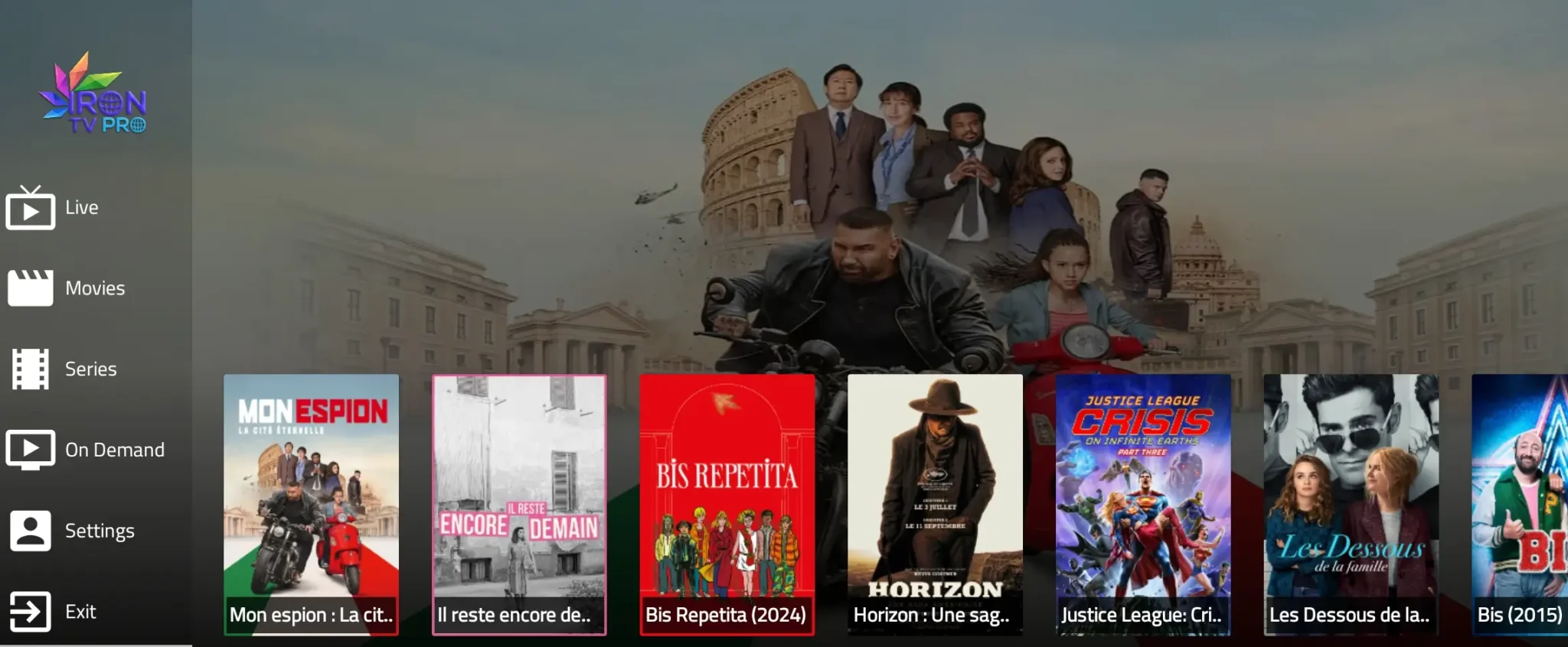 IRON TV PRO - Diffusion TV en Direct sur le Site Officiel